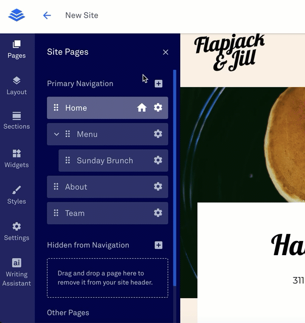Edit site pages and settings – Leadpages Knowledge Base